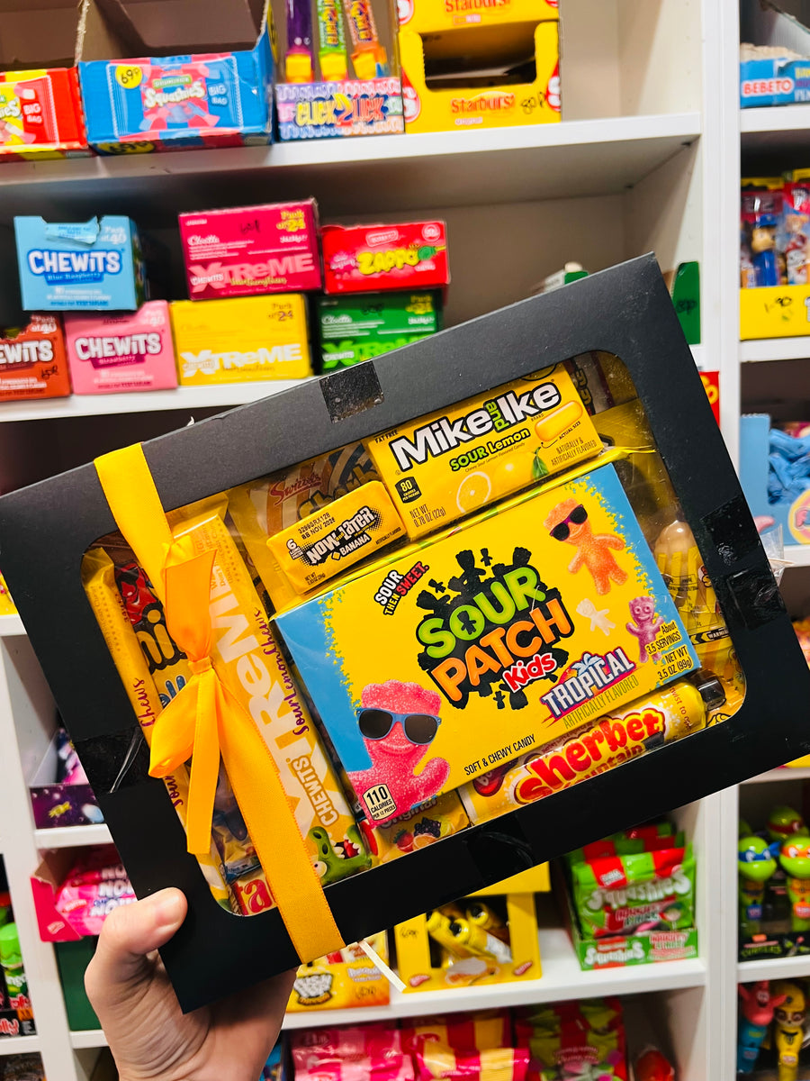 Yellow Themed Hamper (contents varies) – Retro SweetShop UK