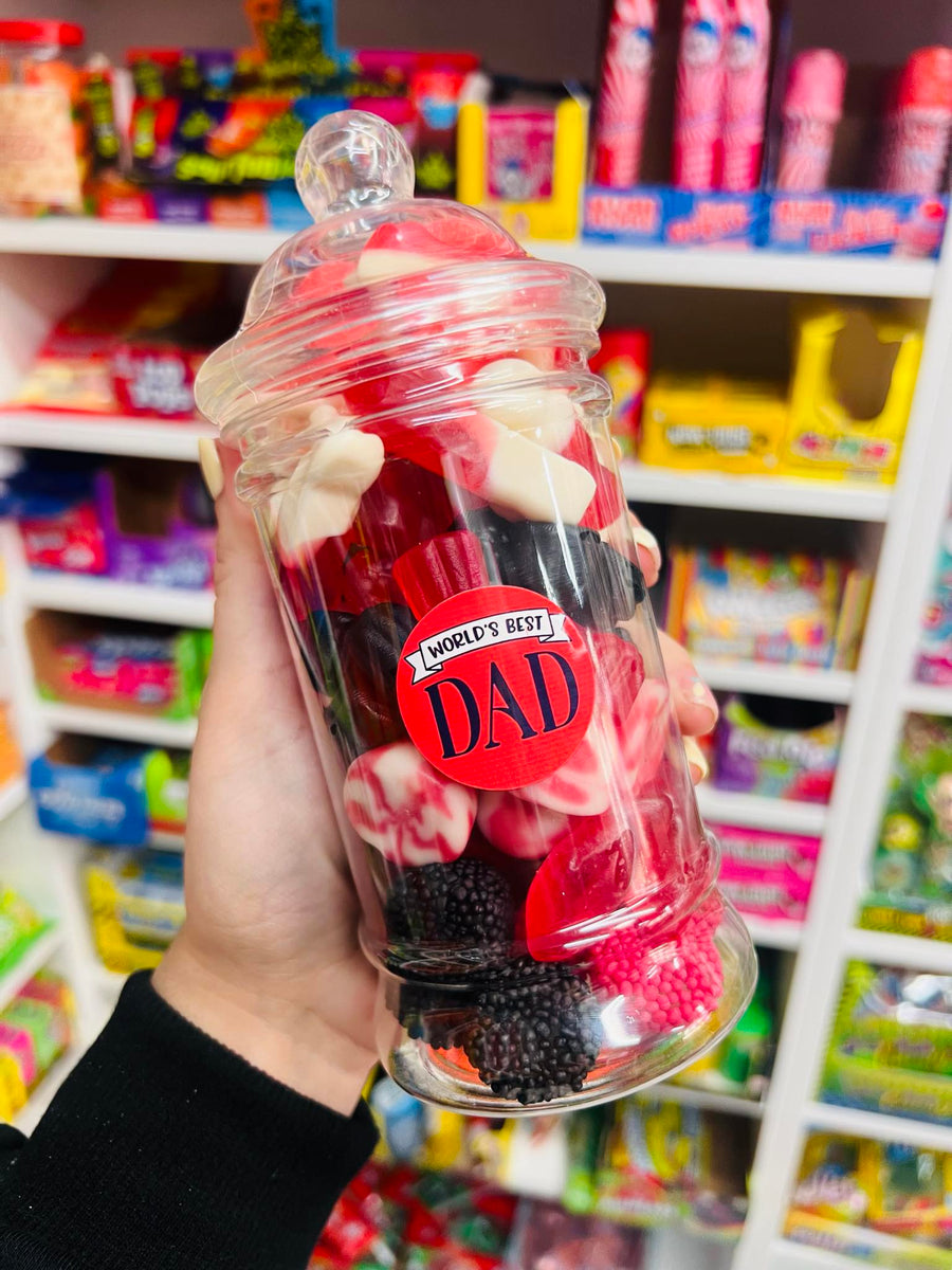 Worlds Best Dad Sweet Jars – Retro SweetShop UK