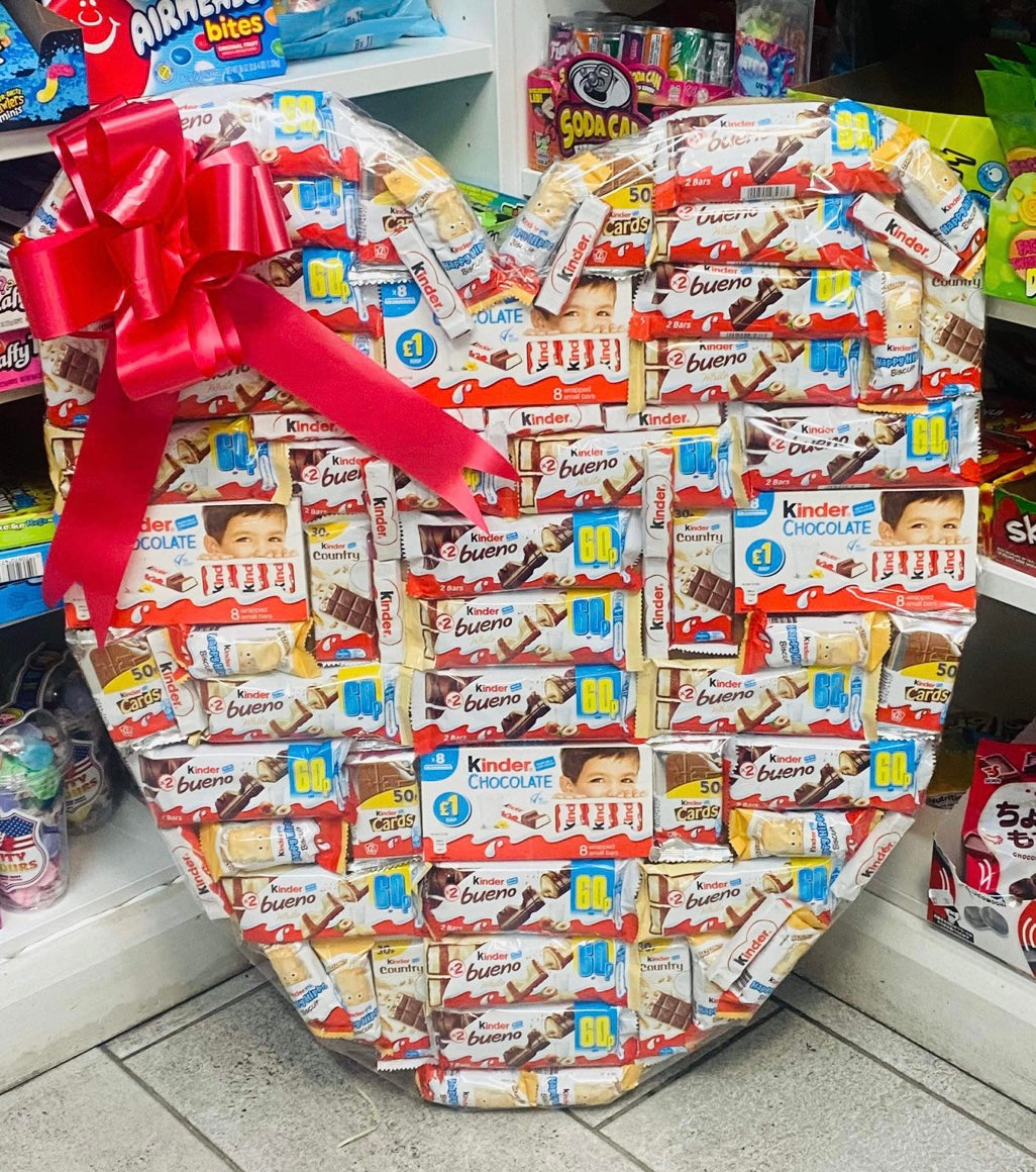 Kinder Giant Heart Hamper Board – Retro SweetShop UK